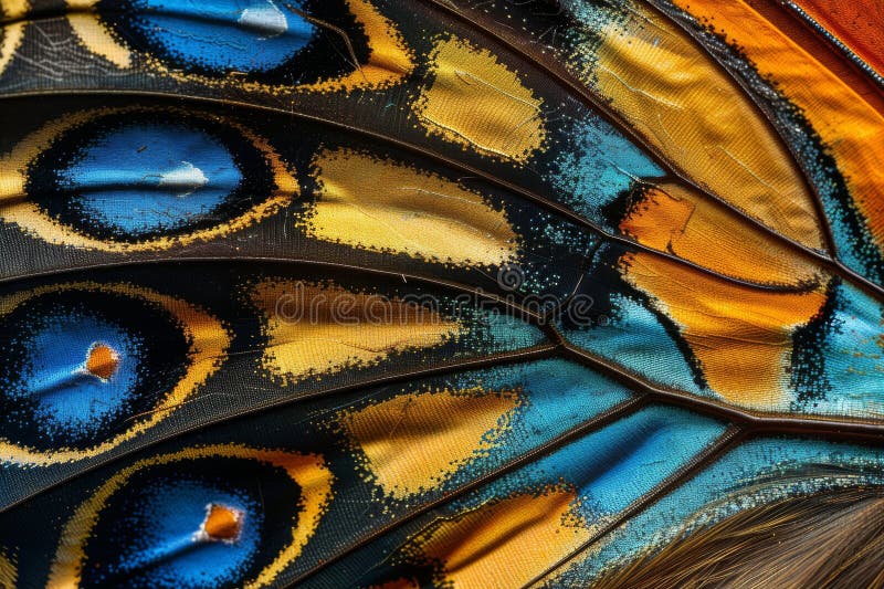 Butterfly Wing Texture Background, Insect Wings Macro Pattern ...