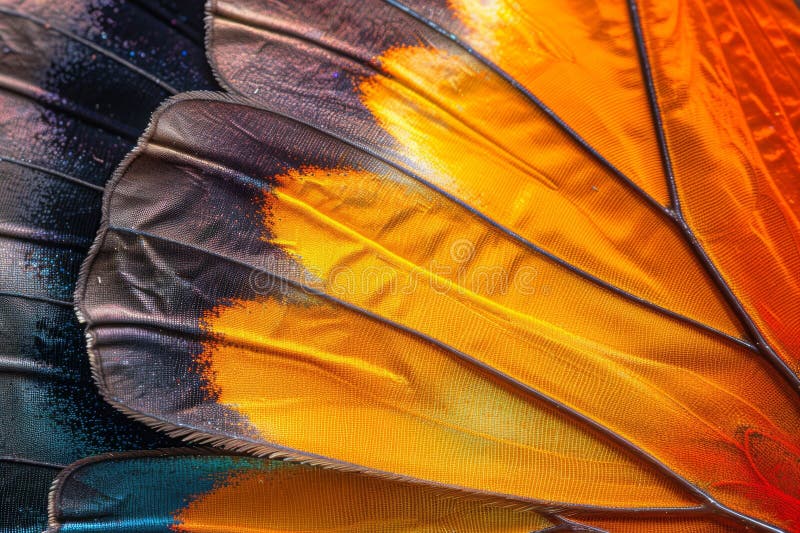 Butterfly Wing Texture Background, Insect Wings Macro Pattern ...