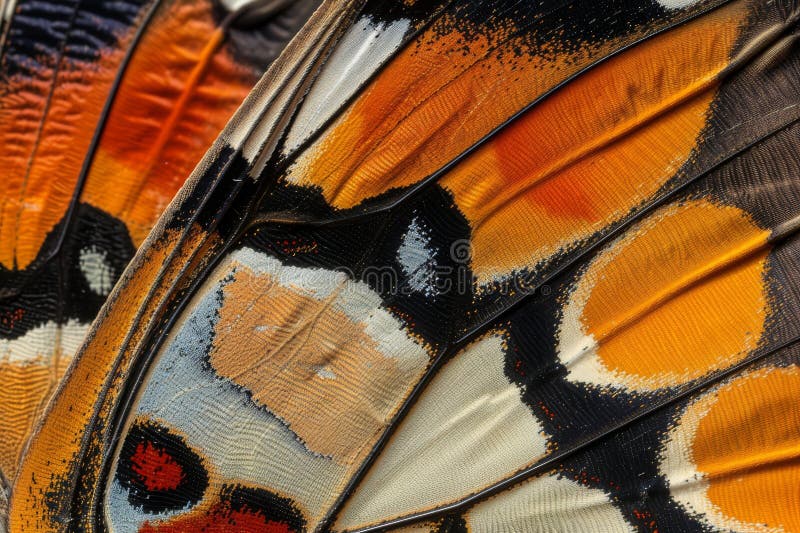 Butterfly Wing Texture Background, Insect Wings Macro Pattern ...