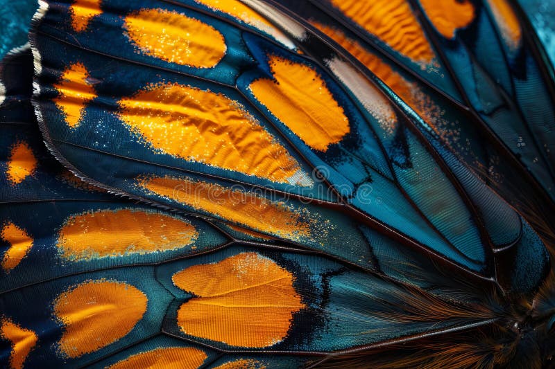 Butterfly Wing Texture Background, Insect Wings Macro Pattern ...