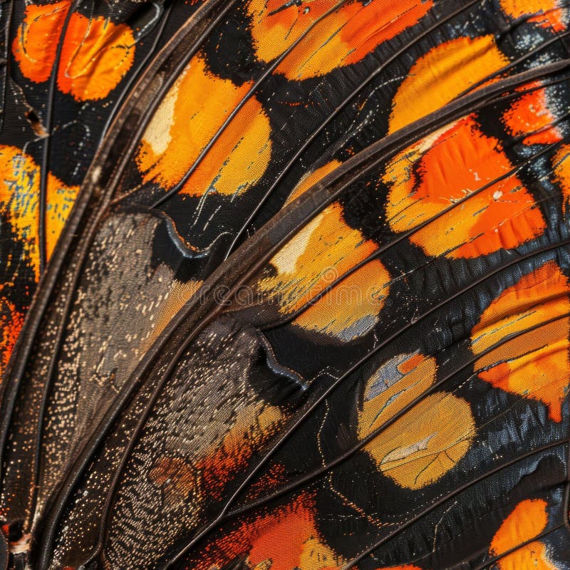 Butterfly Wing Texture Background, Insect Wings Macro Pattern ...