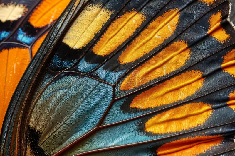 Butterfly Wing Texture Background, Insect Wings Macro Pattern ...