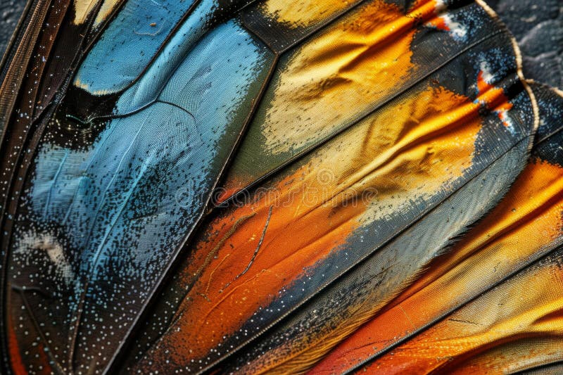 Butterfly Wing Texture Background, Insect Wings Macro Pattern ...