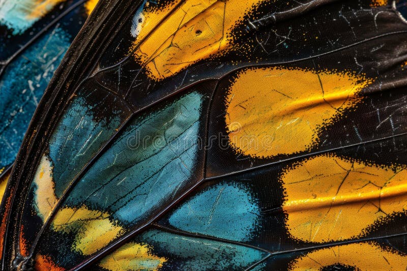 Butterfly Wing Texture Background, Insect Wings Macro Pattern ...