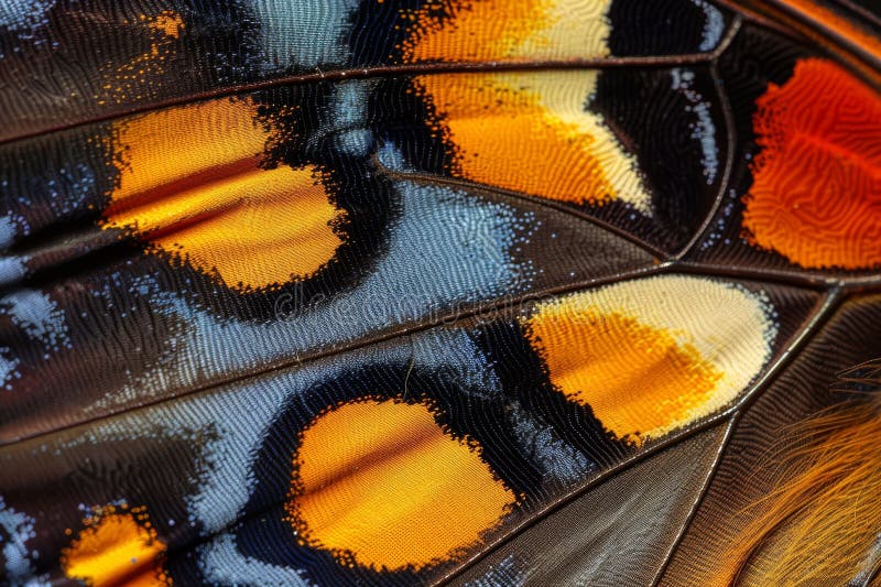 Butterfly Wing Texture Background, Insect Wings Macro Pattern ...
