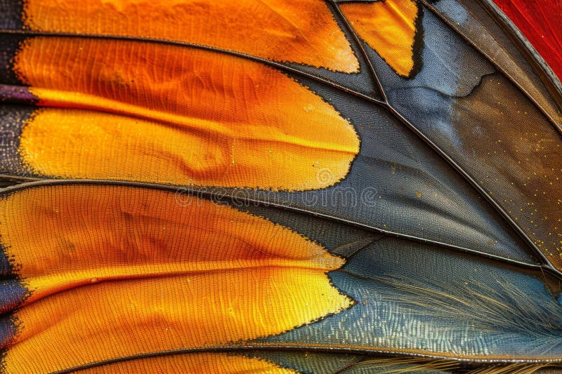 Butterfly Wing Texture Background, Insect Wings Macro Pattern ...