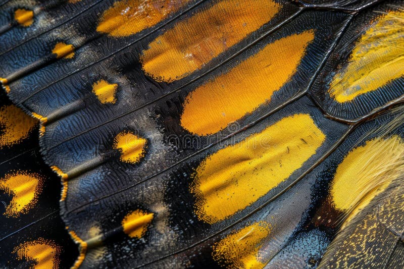 Butterfly Wing Texture Background, Insect Wings Macro Pattern ...