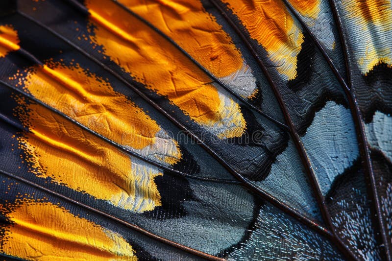 Butterfly Wing Texture Background, Insect Wings Macro Pattern ...