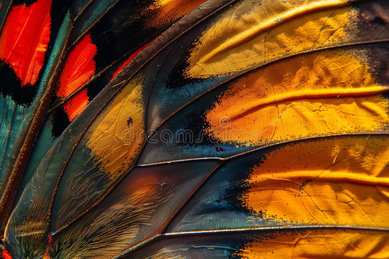 Butterfly Wing Texture Background, Insect Wings Macro Pattern ...