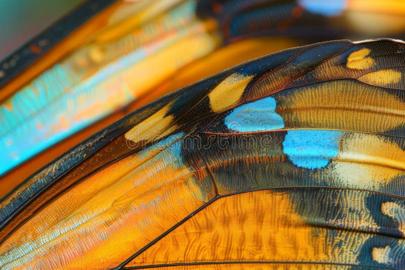 Butterfly Wing Texture Background, Insect Wings Macro Pattern ...