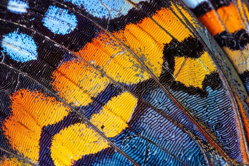 Butterfly Wing Texture Background, Insect Wings Macro Pattern ...