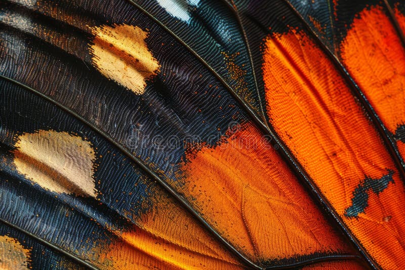 Butterfly Wing Texture Background, Insect Wings Macro Pattern ...