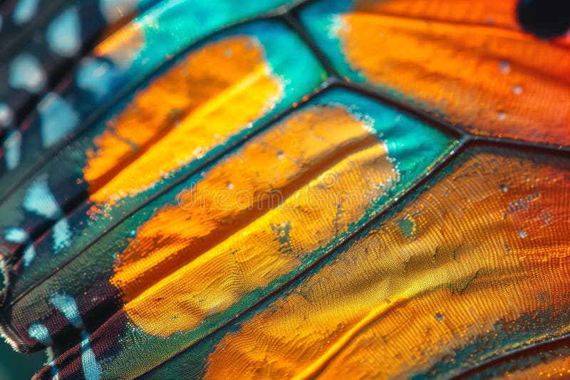 Butterfly Wing Texture Background, Insect Wings Macro Pattern ...
