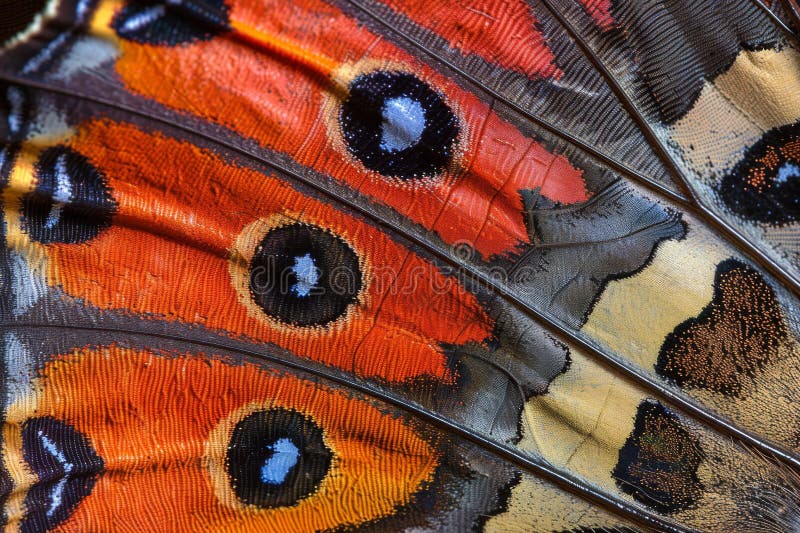 Butterfly Wing Texture Background, Insect Wings Macro Pattern ...