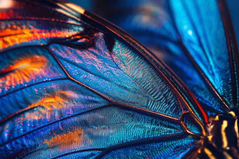 Butterfly Wing Texture Background, Insect Wings Macro Pattern ...