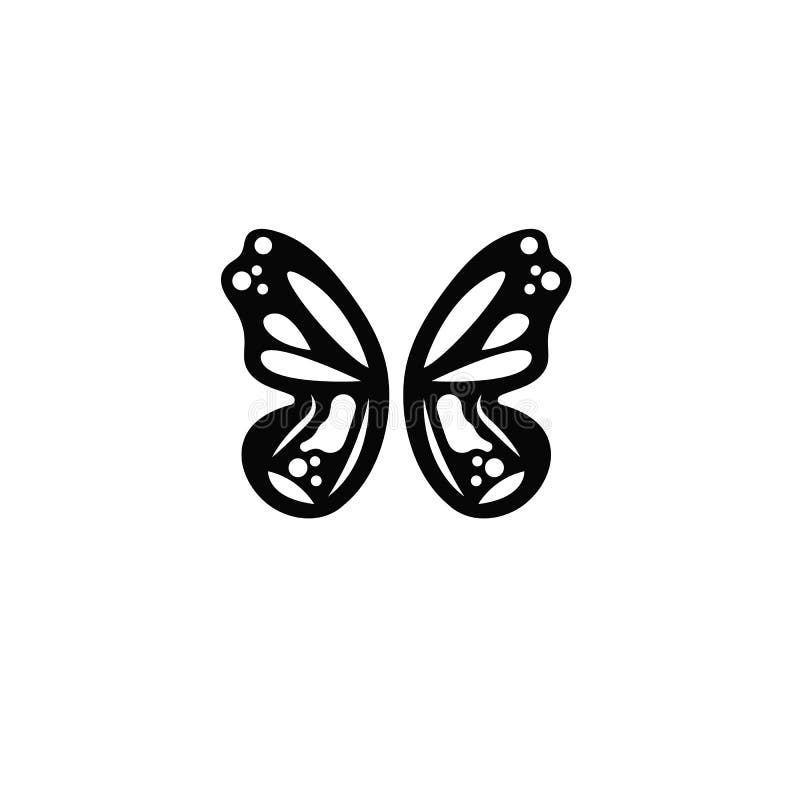 Butterfly Wings Element Illustration Vector Icon Design Stock Vector ...