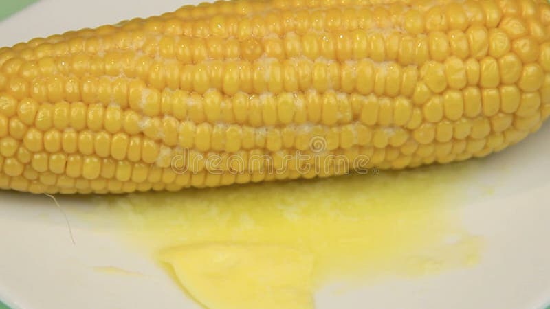Buttering Corn 1 stock footage. Video of cuisine, maize - 60058018