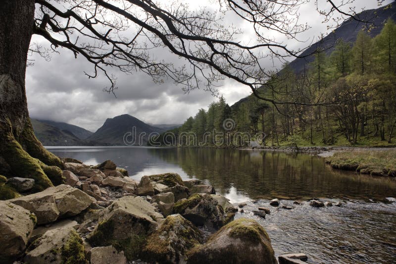 Buttermere Waterfall stock photo. Image of nature, outdoors - 61648642
