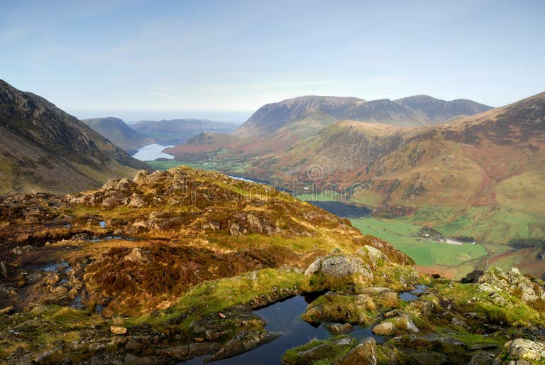 Buttermere Valley stock image. Image of slope, mountains - 23416133
