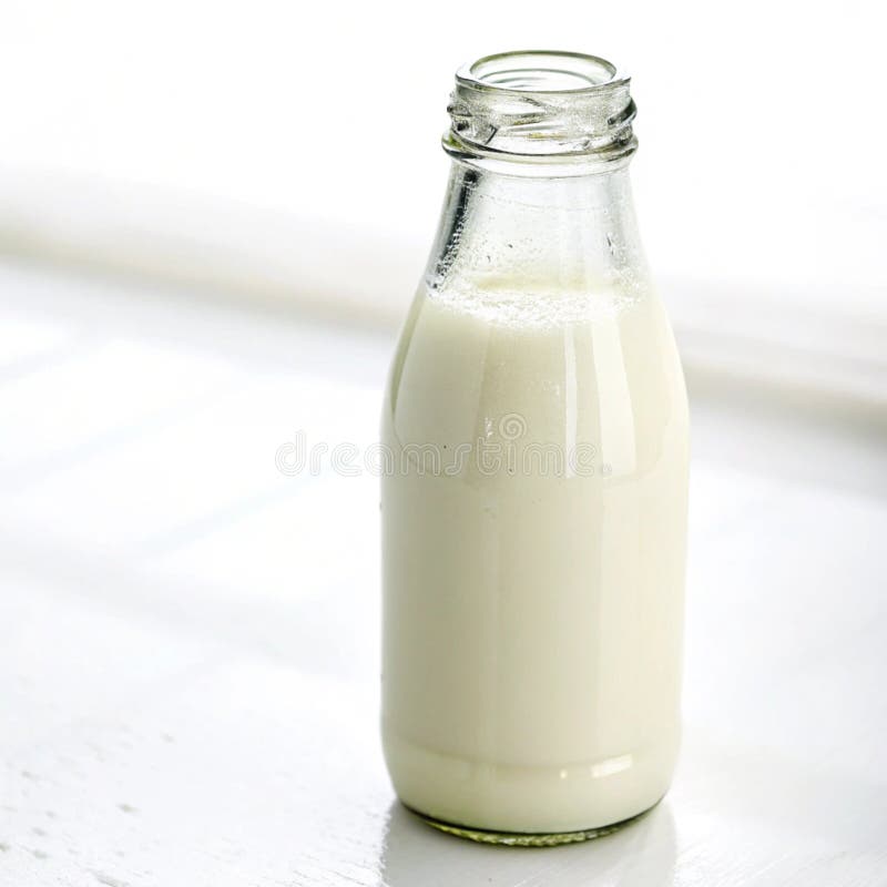 Buttermilk on White Background Stock Illustration - Illustration of ...