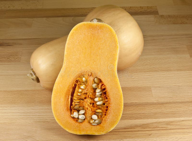 Butternut Pumpkin stock image. Image of shaped, crosssection - 29684749