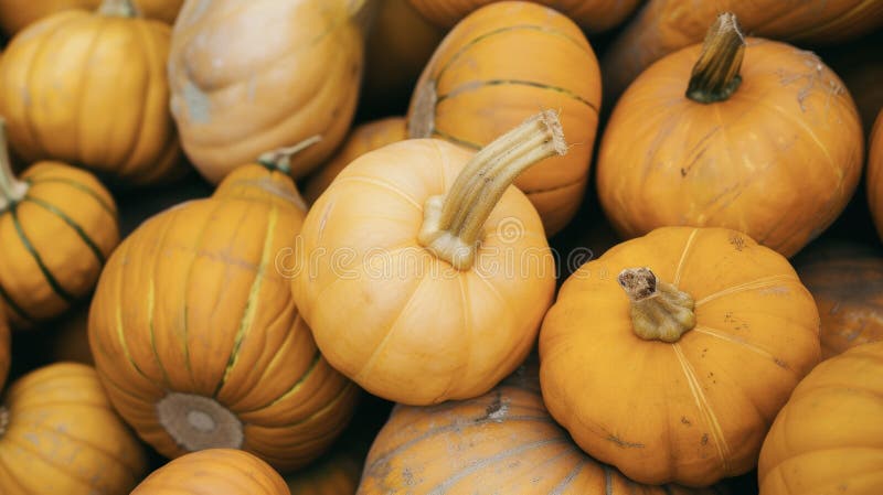 A of Butternut Squash Each One with a Different Shape and Size. the ...