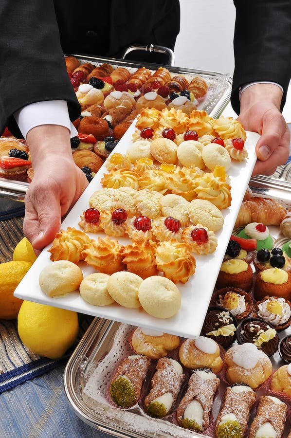 Tray of assorted pastries stock image. Image of delicious - 20323327