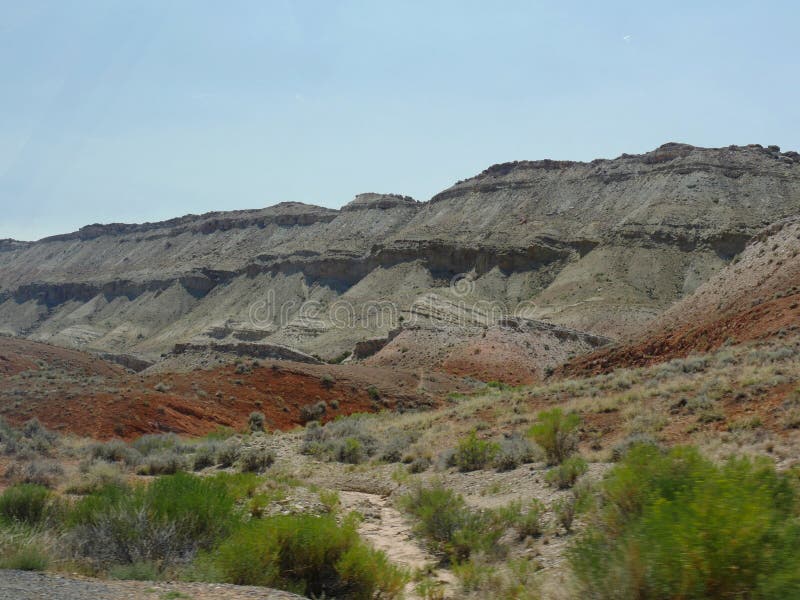 Geologic Formations Along the Road at North Fork Highway in Wyoming ...