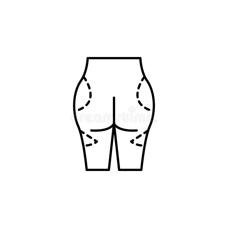 Buttock Waist Outline Stock Illustrations – 67 Buttock Waist Outline ...