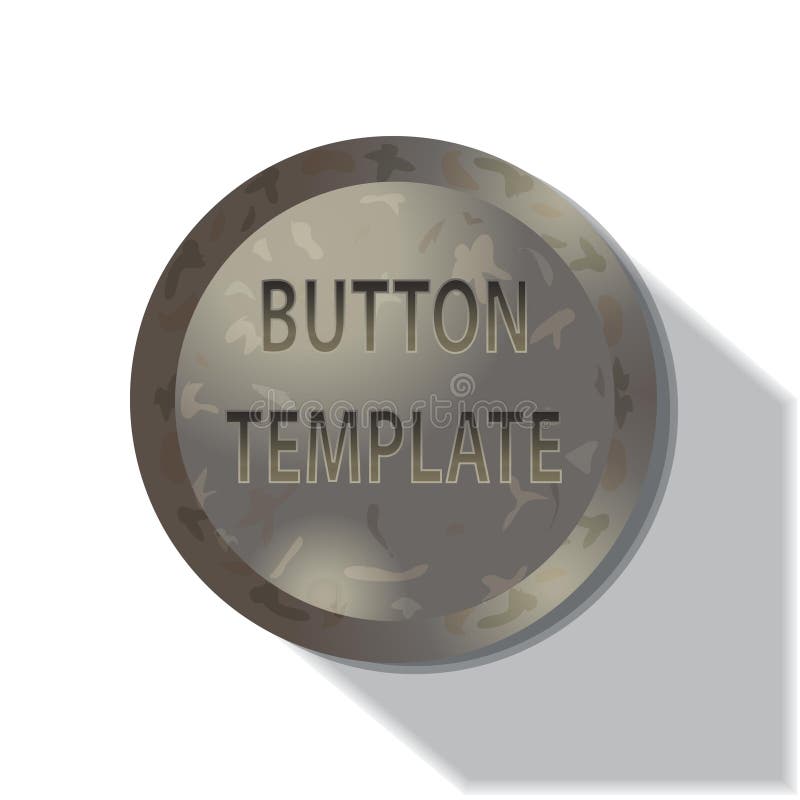 Shiny Stone Web Button and Icon Template Stock Illustration ...