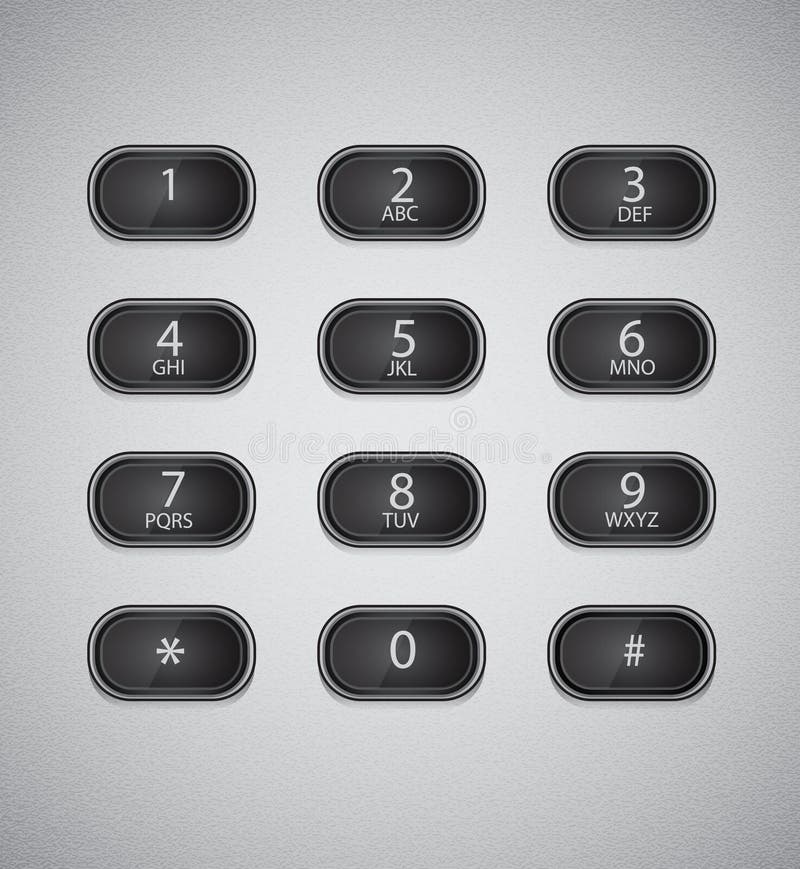 Button stock vector. Illustration of phone, button, network - 28343216