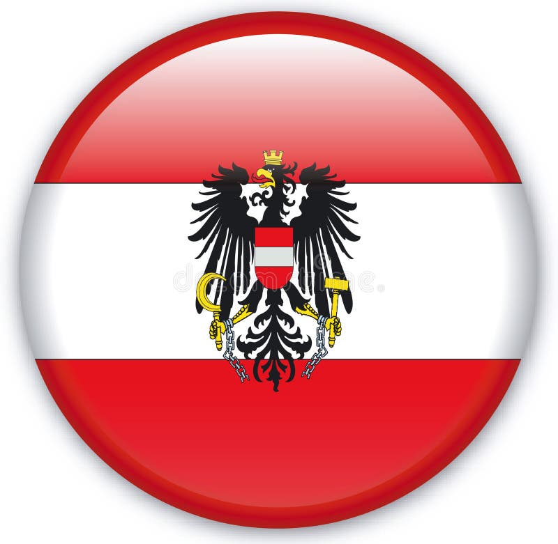 Button stock vector. Illustration of austria, nationality - 3149550