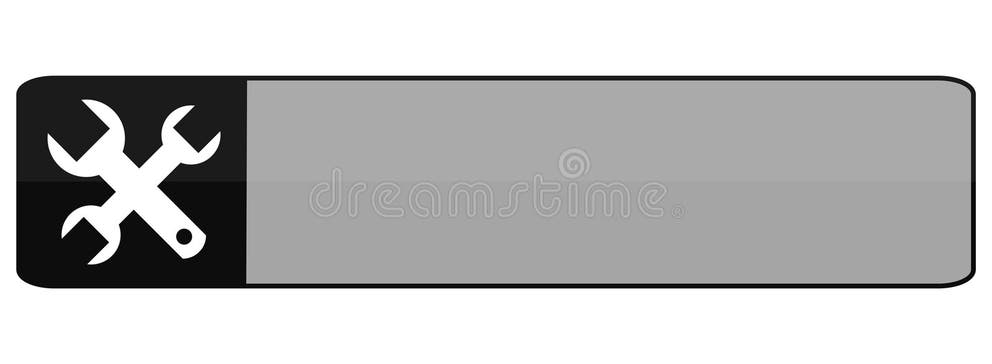 Button Banner with Copy Space Showing Maintenance Icon Stock ...