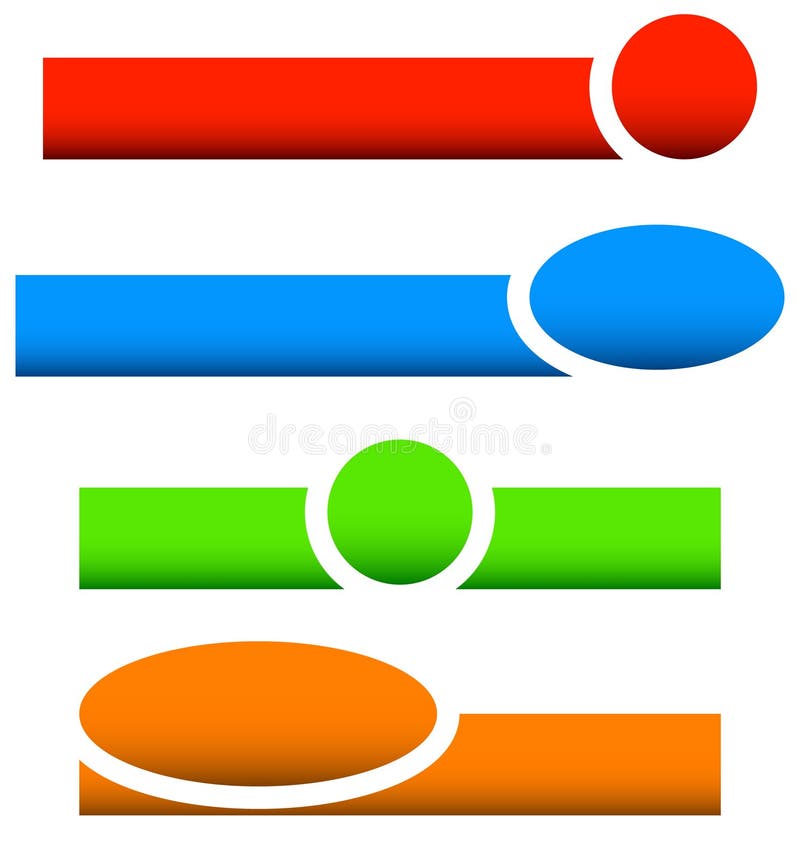 Button or Banner Elements. Colorful Label, Tag for Your Messages Stock ...