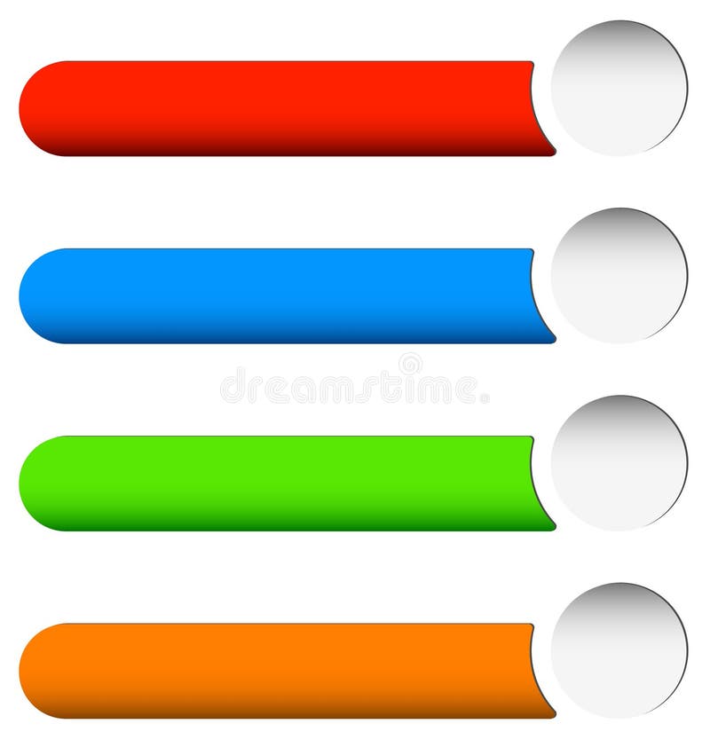 Button or Banner Elements. Colorful Label, Tag for Your Messages Stock ...