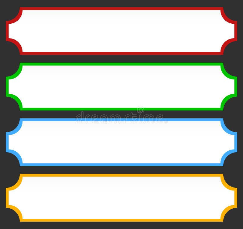 Button or Banner Elements. Colorful Label, Tag for Your Messages Stock ...