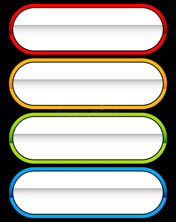 Button or Banner Elements. Colorful Label, Tag for Your Messages Stock ...