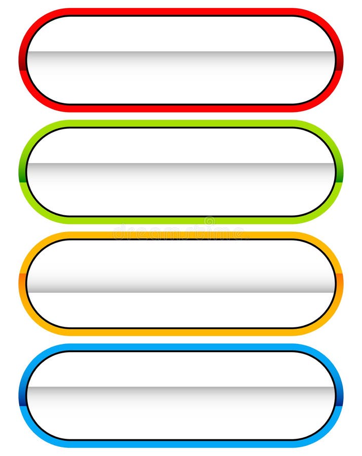 Button or Banner Elements. Colorful Label, Tag for Your Messages Stock ...