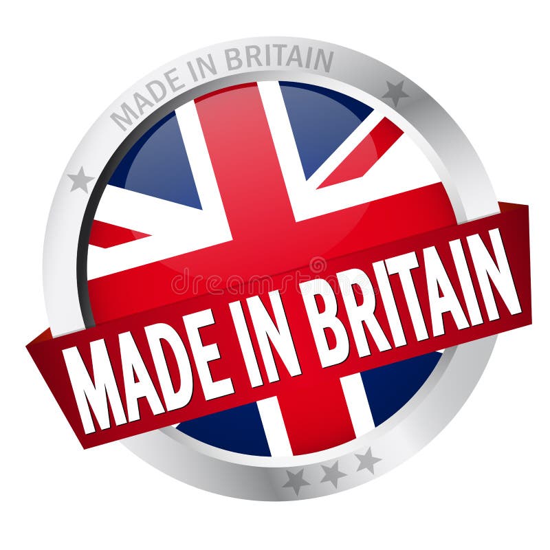 Made in the Uk Flag Grunge Icon Stock Vector - Illustration of label ...