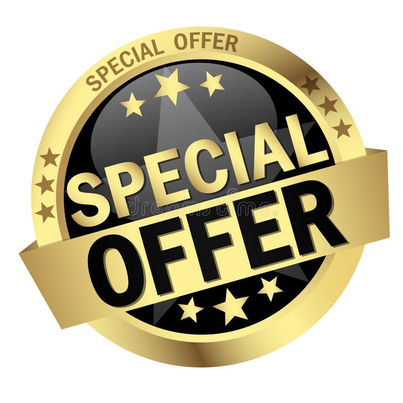 Button with Banner Special Offer Stock Vector - Illustration of online ...