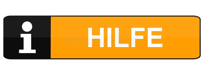 Button Banner for Web: Help German Stock Illustration - Illustration of ...