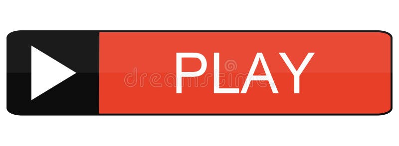 Button Banner for Web: Play Stock Illustration - Illustration of start ...