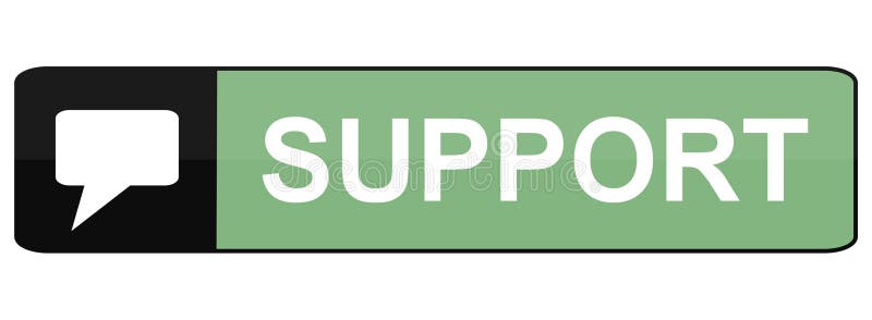 Button Banner for Web: Support Stock Illustration - Illustration of ...