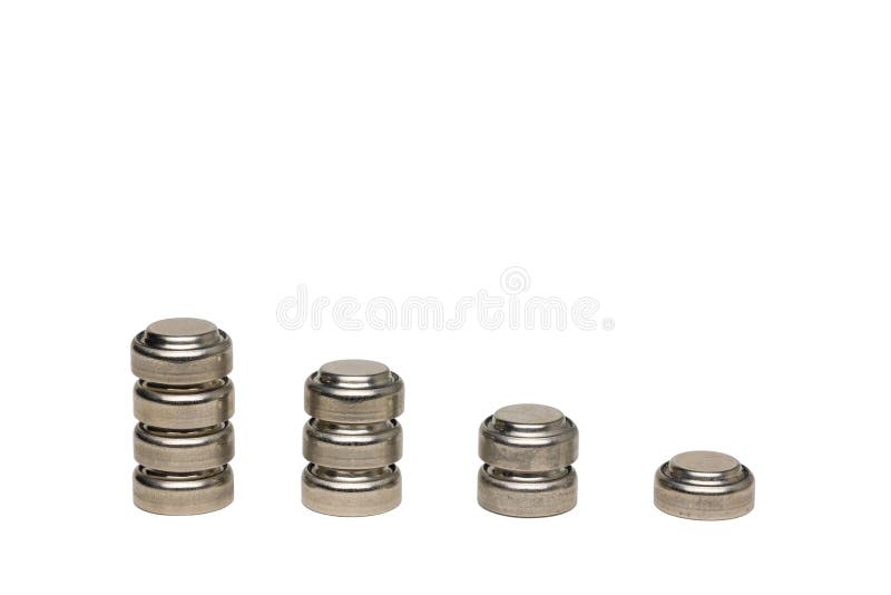 Button Batteries Graph stock image. Image of cluster - 380263721