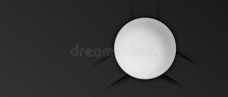 Button on Black Background Concept Stock Illustration - Illustration of ...