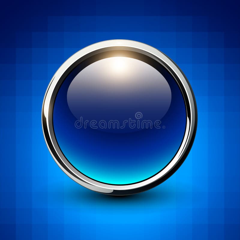 Button metallic stock vector. Illustration of design - 37112086