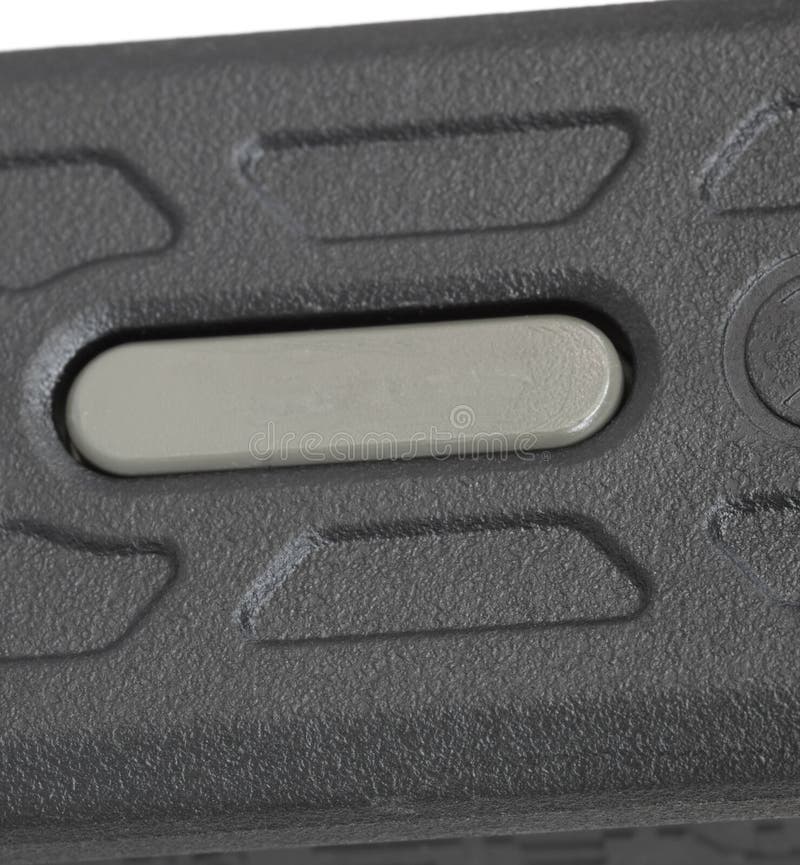 Button on the Bottom of an AR-15 Magazine Stock Photo - Image of ...