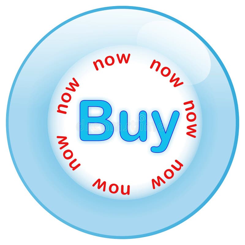 Button Buy Now Isolated on White Background Stock Illustration ...