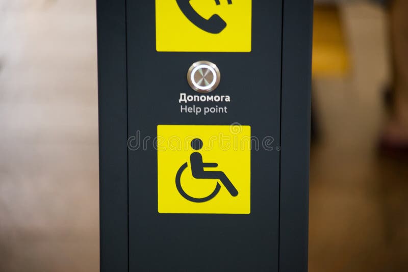 Button for Calling Staff To Help People with Disabilities and ...