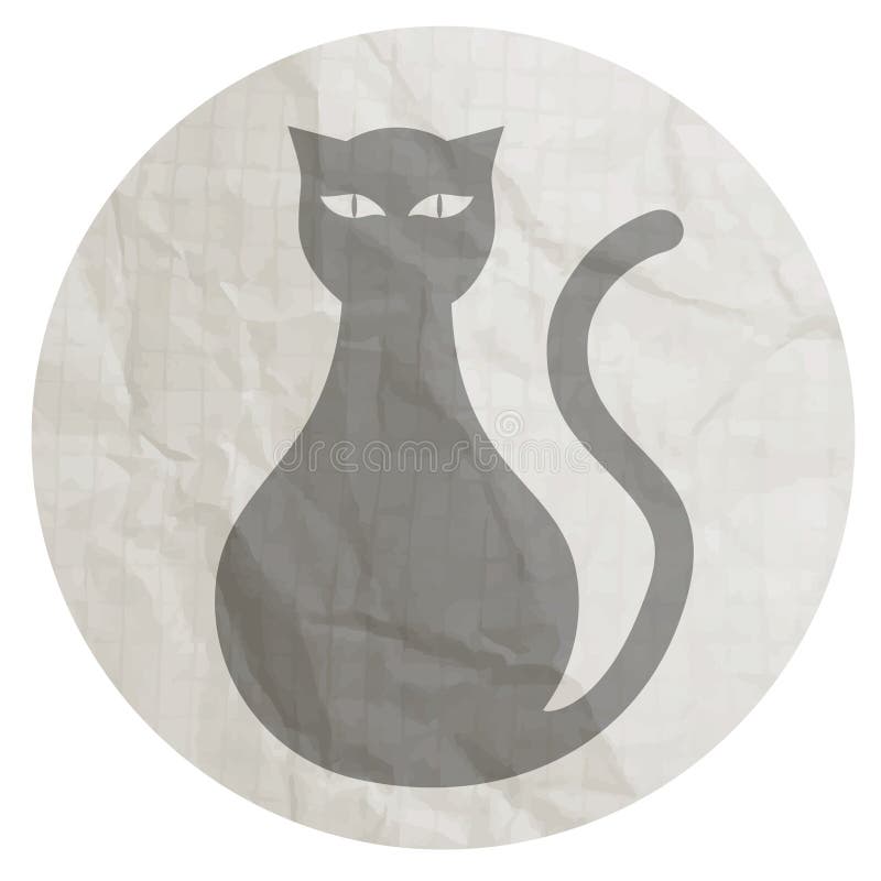 Button cat stock vector. Illustration of witty, loving - 41365010